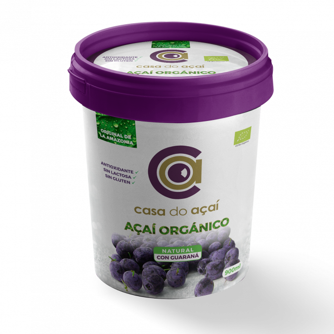Pulpa de açaí orgánica 100% natural - 100g (5 un.) - Casa do Açai