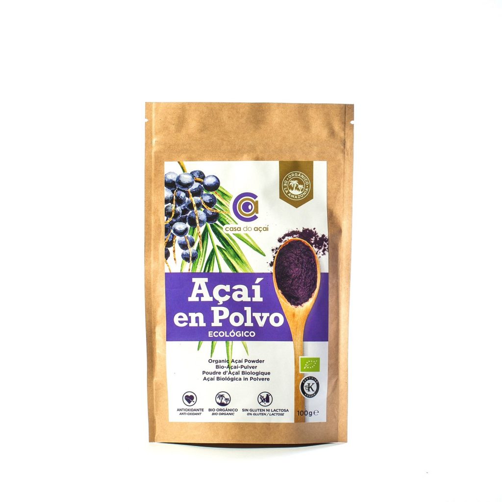 Pulpa de açaí orgánica 100% natural-100g. (05 uds) - Casa do Açai
